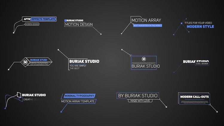 Call Out Titles - After Effects Templates | Motion Array