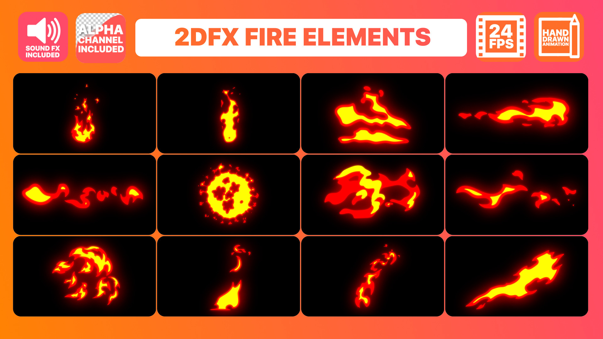 Hand Drawn Fire Elements + Titles Pack - Motion Graphics Templates ... Hand Drawn Fire Elements + Titles Pack - Motion Graphics Templates ...