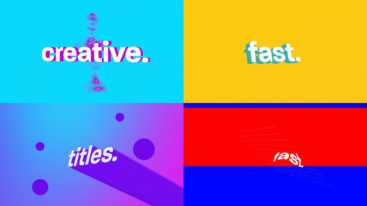 Creative Fast Titles - Motion Graphics Templates | Motion Array