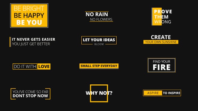 12 Creative Titles - Motion Graphics Templates | Motion Array