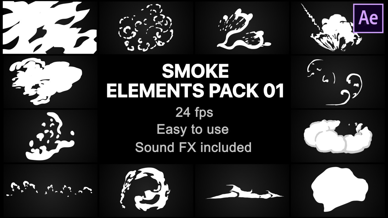 Smoke Elements Pack 01 - After Effects Templates | Motion Array