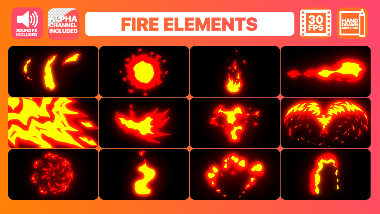 Flame Elements Pack - Stock Motion Graphics | Motion Array Flame Elements Pack - Stock Motion Graphics | Motion Array