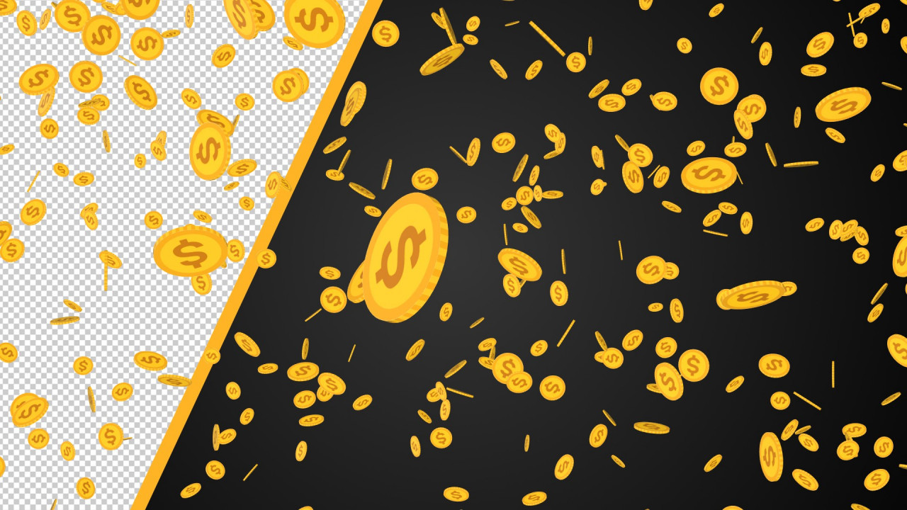 Raining Flat Dollars Coins - Stock Motion Graphics | Motion Array Raining Flat Dollars Coins - Stock Motion Graphics | Motion Array