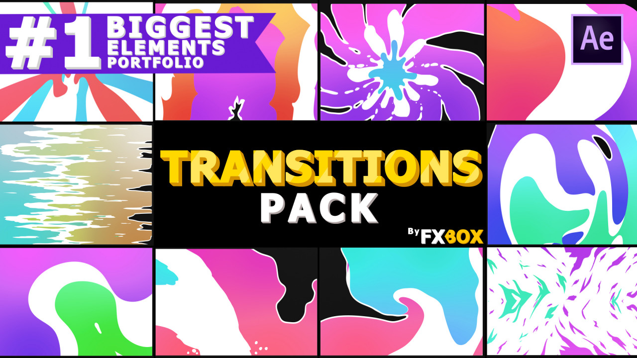 Juicy Colorful Transitions - After Effects Templates | Motion Array