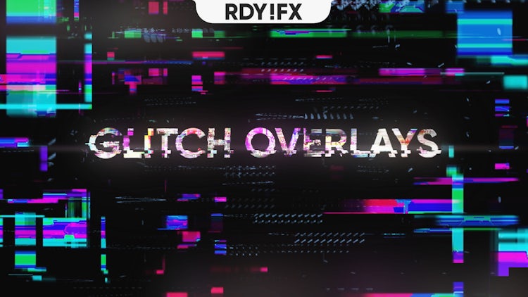 Glitch Overlays Pack - Stock Motion Graphics | Motion Array