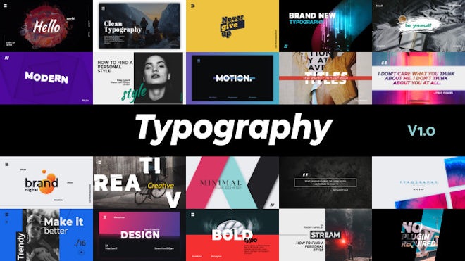Typography - After Effects Templates | Motion Array