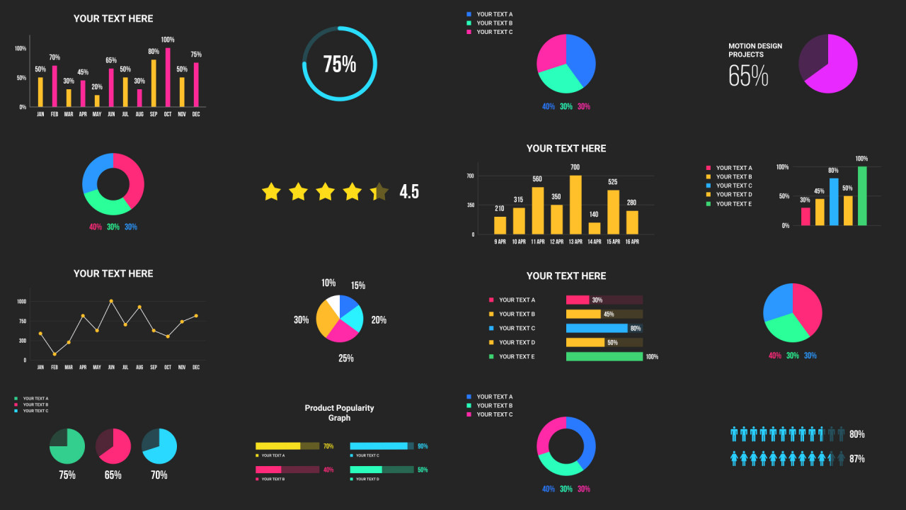 40 Infographics Pack - After Effects Templates | Motion Array