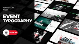 Event Typography Festival Promo After Effects Templates Motion Array