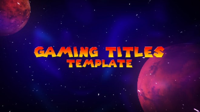 Gaming Titles - After Effects Templates | Motion Array