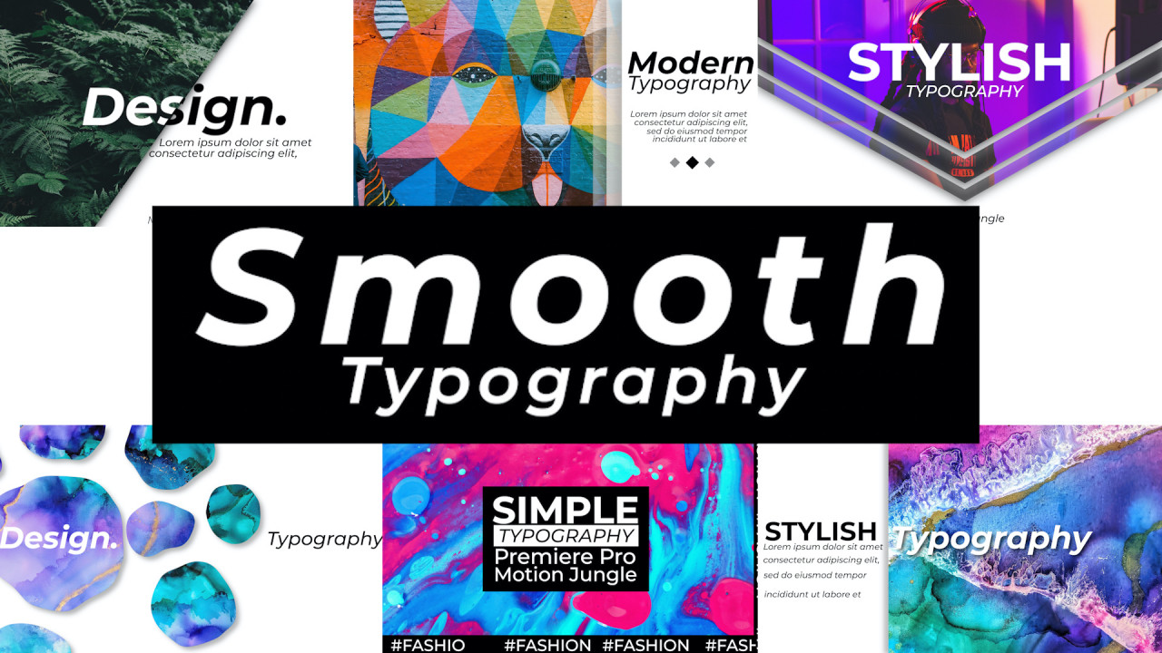 Smooth Typography - Final Cut Pro Templates | Motion Array