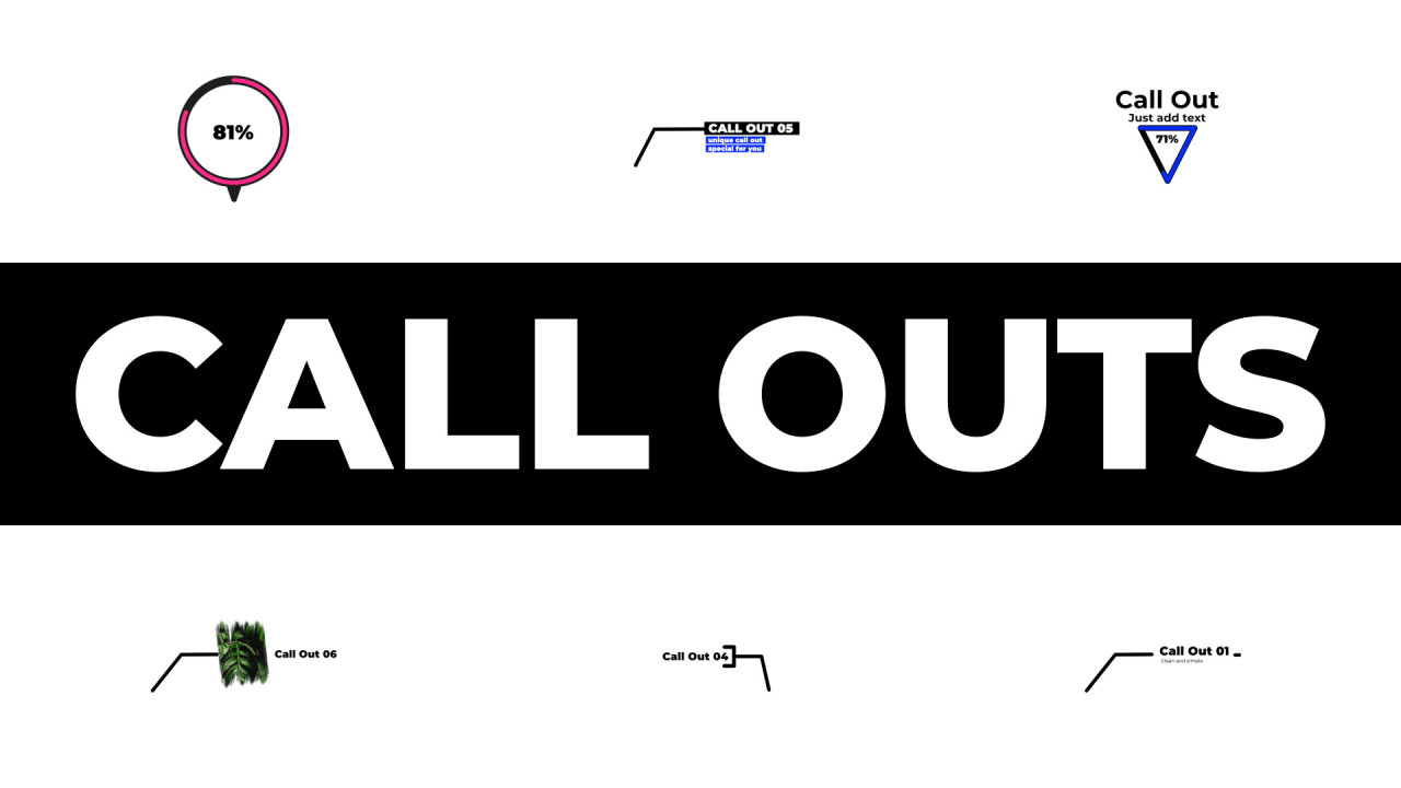 Call Outs V3 - Motion Graphics Templates | Motion Array