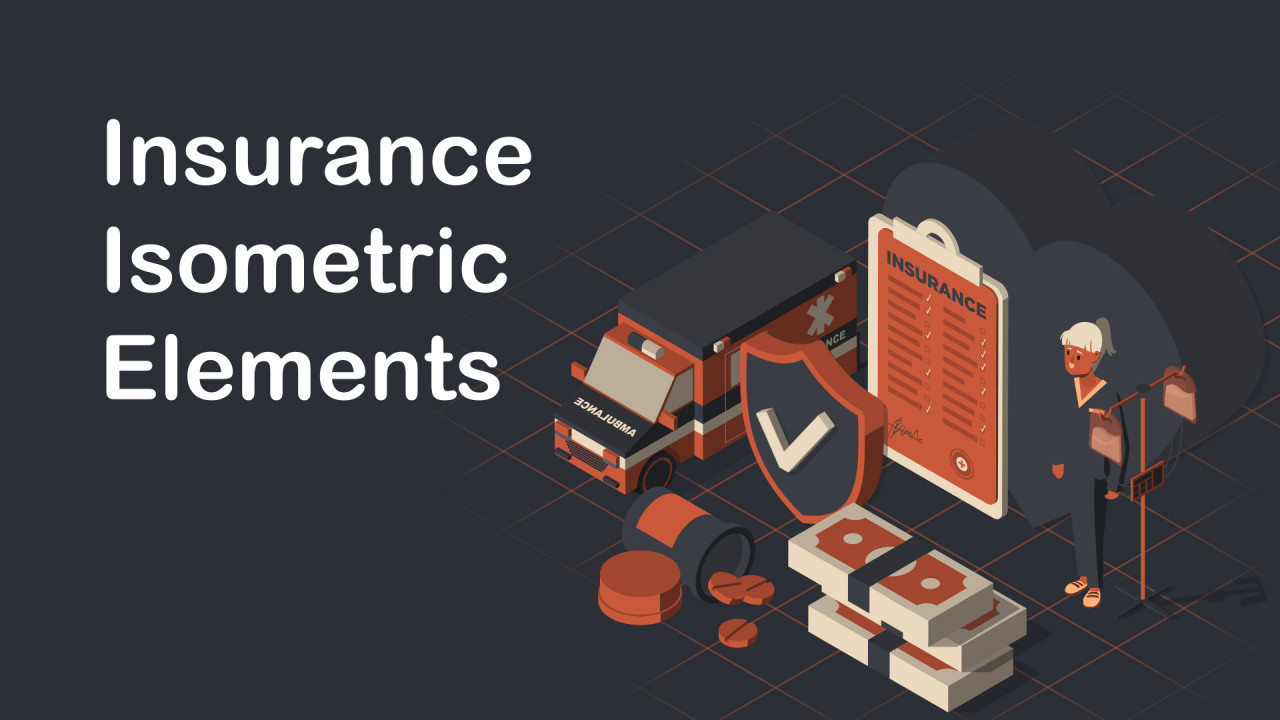 Insurance Isometric Elements - After Effects Templates | Motion Array