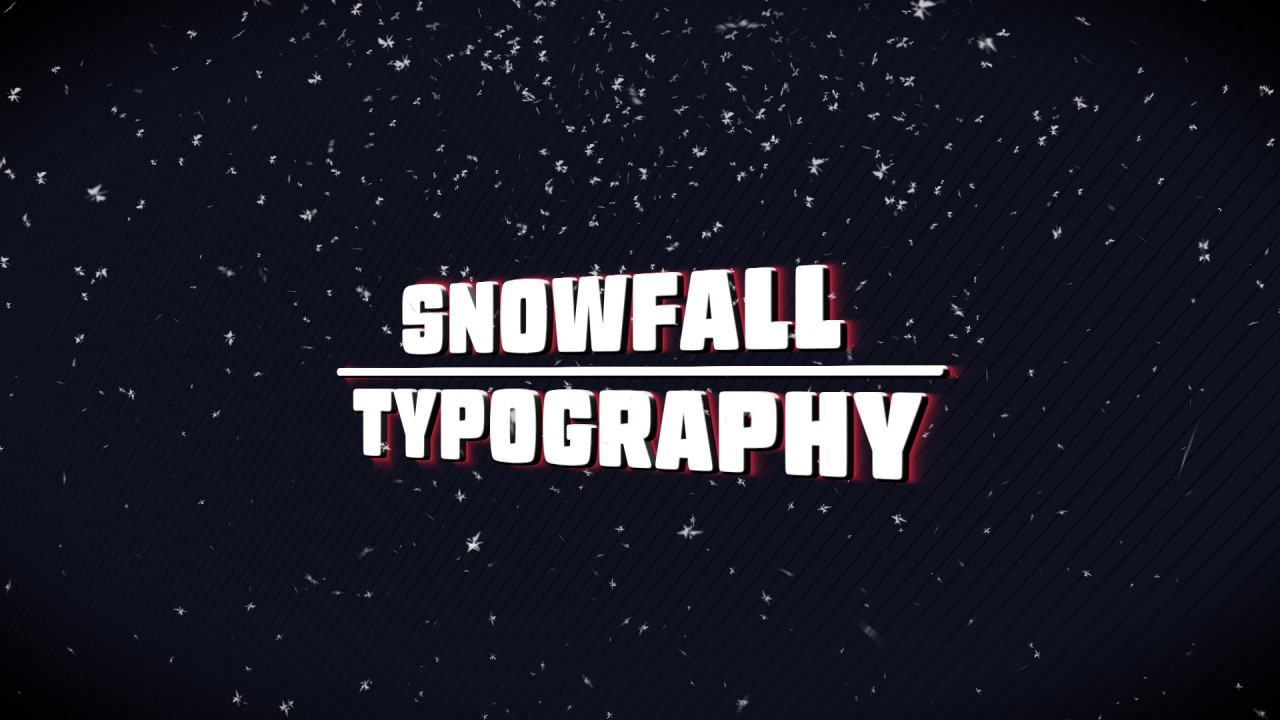 Snow 3D Typography Titles - Motion Graphics Templates | Motion Array