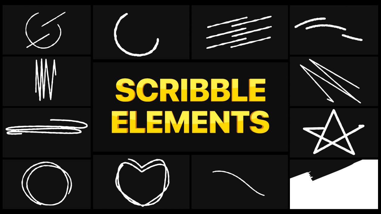 Scribble Elements Doodle Pack - Stock Motion Graphics | Motion Array Scribble Elements Doodle Pack - Stock Motion Graphics | Motion Array
