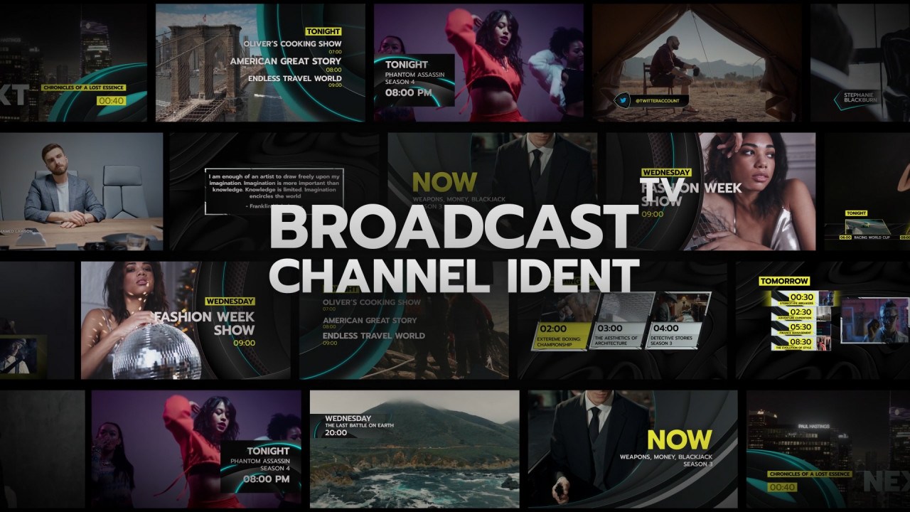 Broadcast TV Channel Ident - After Effects Templates | Motion Array