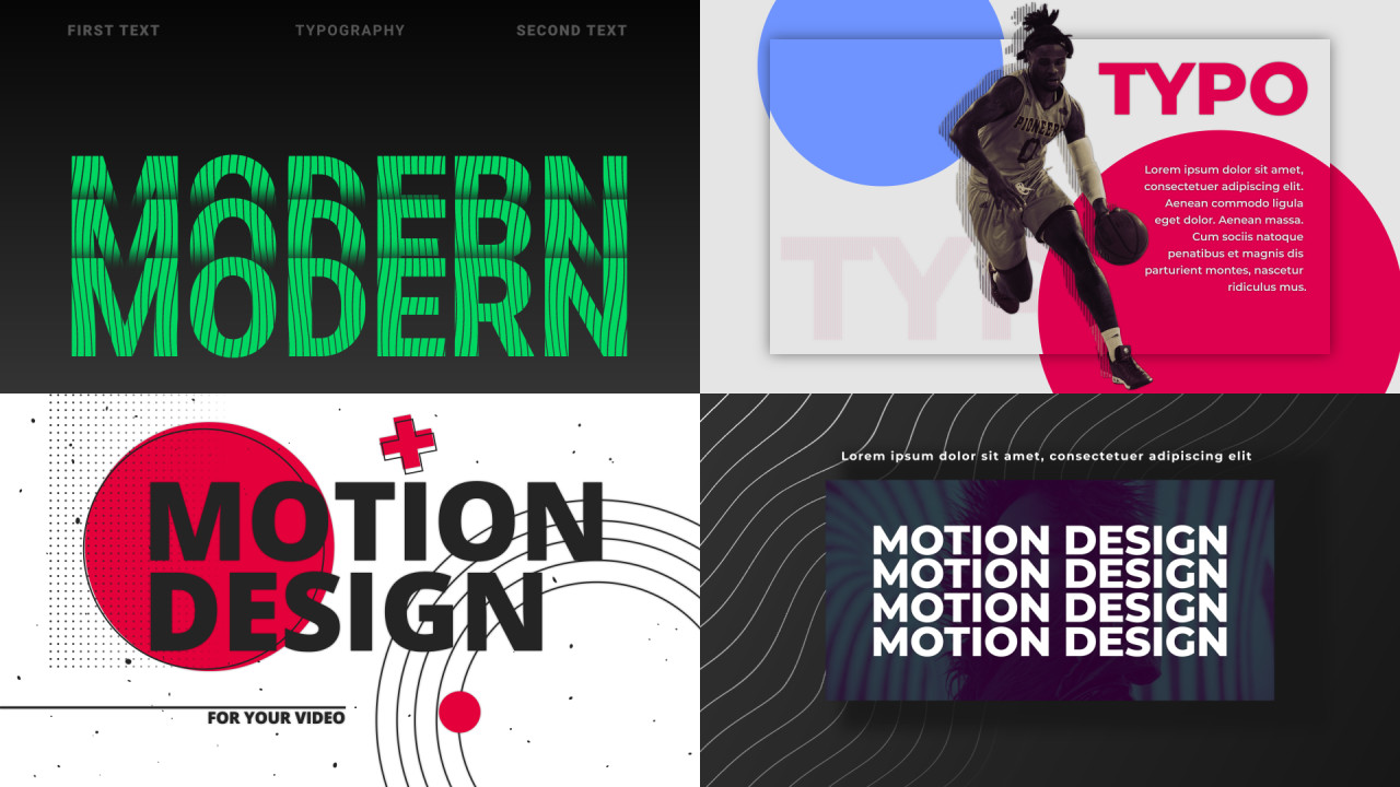 Modern Fresh Typography - Premiere Pro Templates | Motion Array